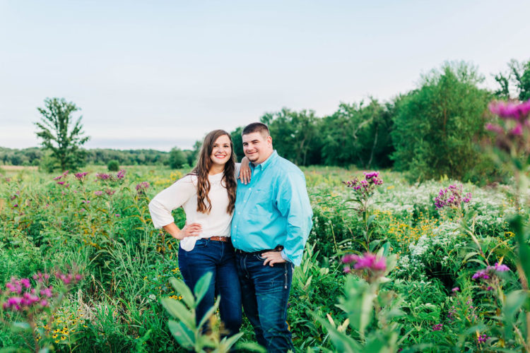 Zack & Kiersten's Prophetstown Wildflower Engagement Session | Victoria ...